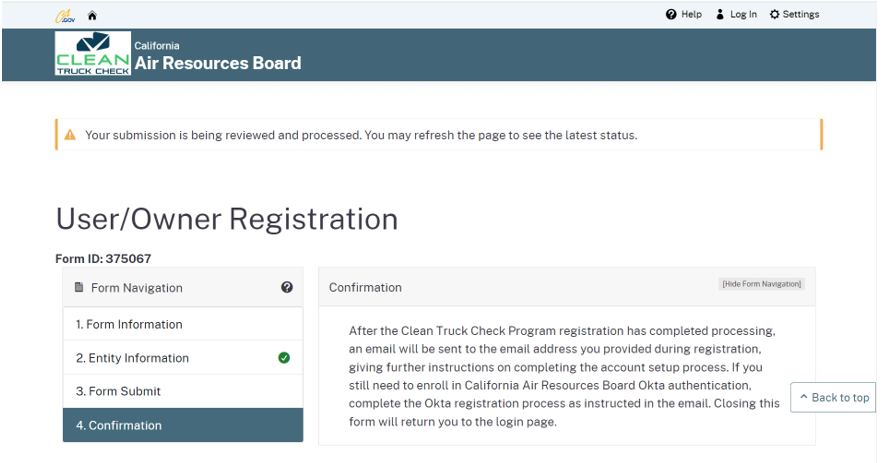 Clean Truck Check-Vehicle Inspection System (CTC-VIS) Online User Guide ...